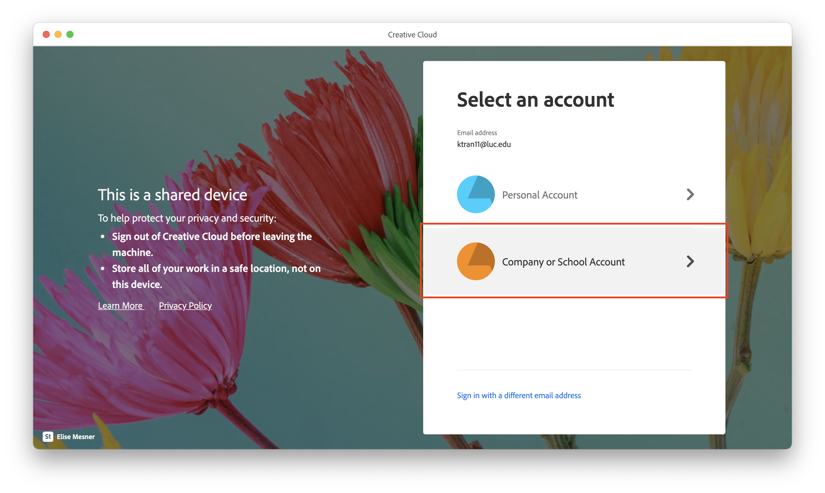 Adobe Creative Cloud Sign-In Instructions | Loyola University Chicago